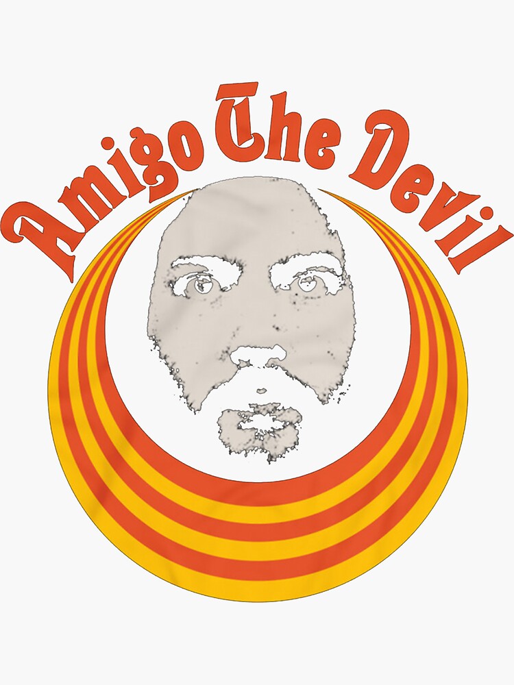 "amigo the devil " Sticker for Sale by axelmose | Redbubble
