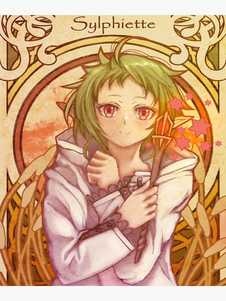 "mushoku tensei sylphiette art" Sticker for Sale by RBBCH | Redbubble