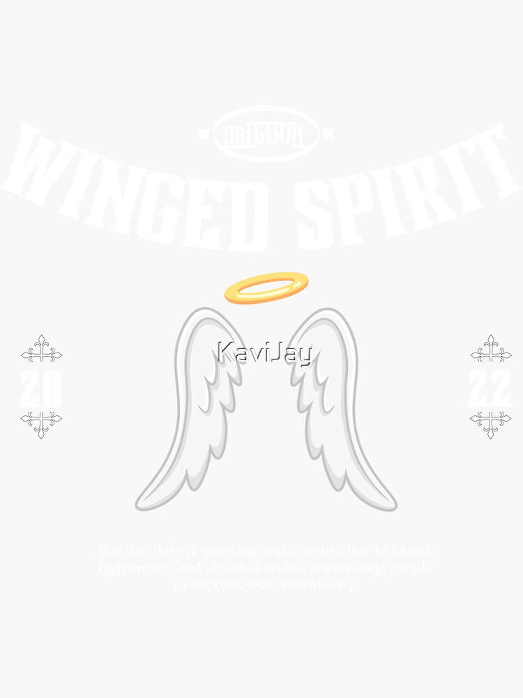 "Winged Spirit" Sticker for Sale by KaviJay | Redbubble