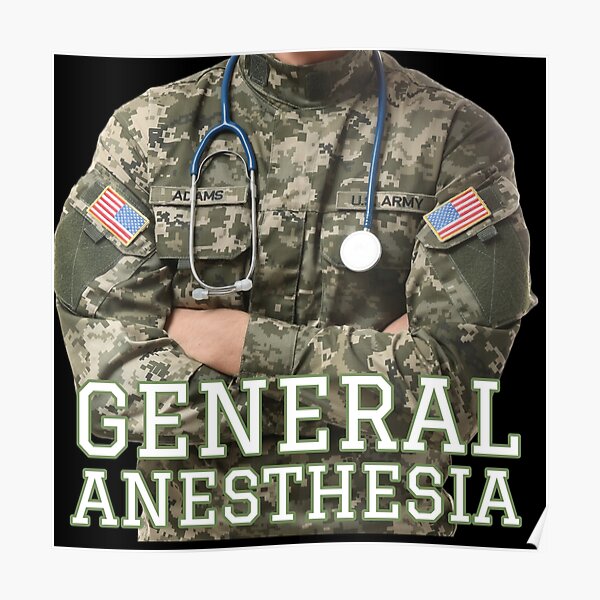 "General Anesthesia - Anesthesiology" Poster for Sale by charlielim-87 ...