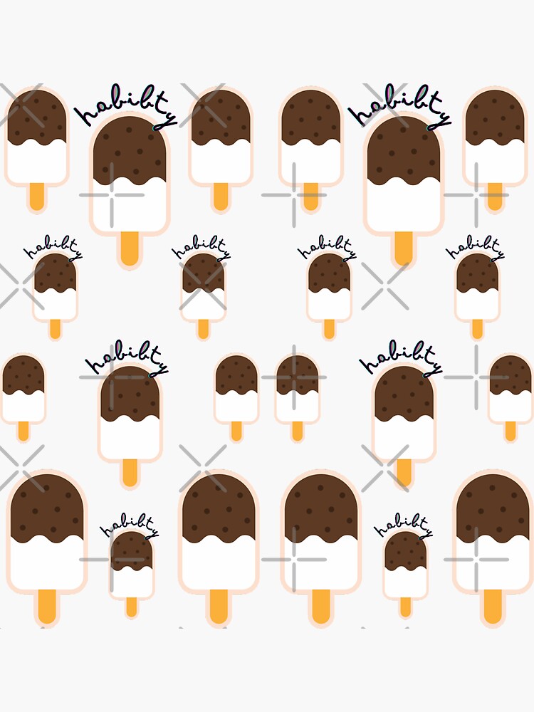 "Habibty Ice Cream Popsicle" Sticker for Sale by HijabieUkhty | Redbubble