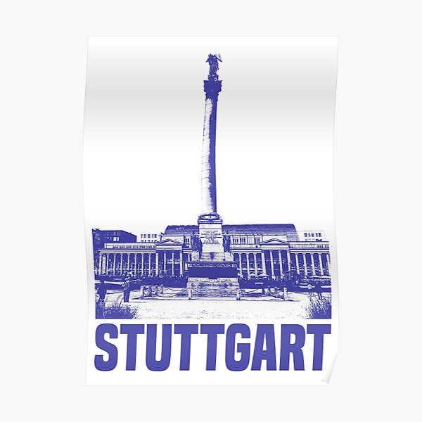 "Stuttgart City" Poster for Sale by denvector | Redbubble