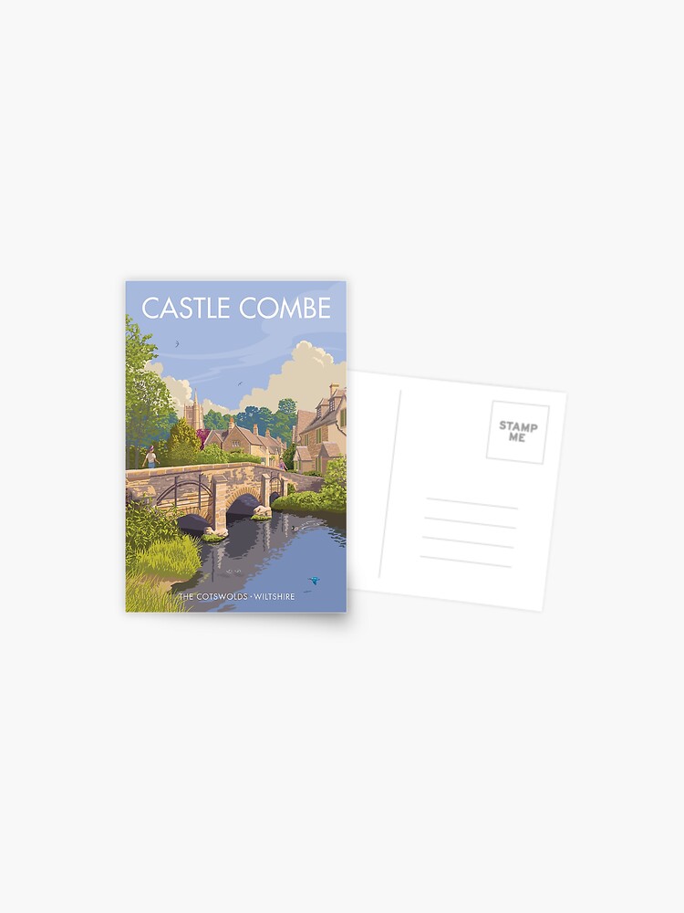 "Castle Combe, the Cotswolds, Wiltshire" Postcard for Sale by Stephen ...
