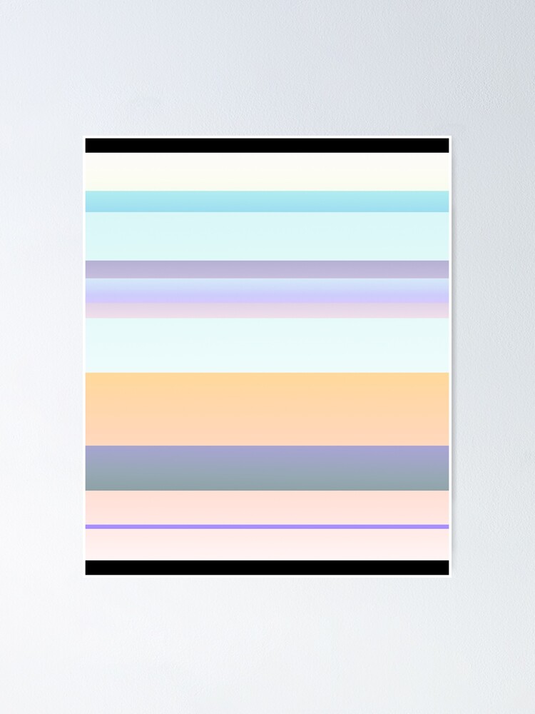 "Preppy color palette striped preppy colors striped" Poster for Sale by ...