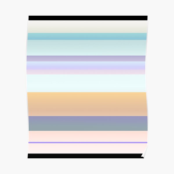 "Preppy color palette striped preppy colors striped" Poster for Sale by ...