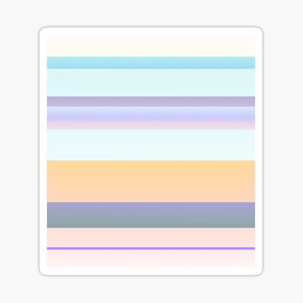 "Preppy color palette striped preppy colors striped" Sticker for Sale ...