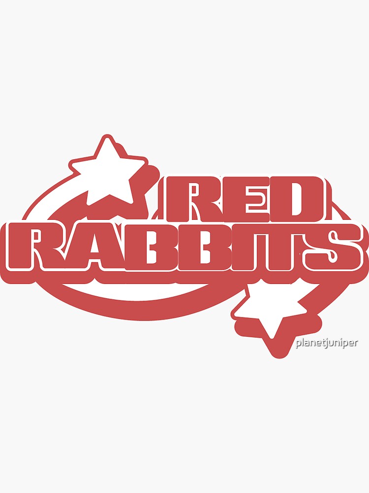 "MCC Red Rabbits Team Sticker" Sticker for Sale by planetjuniper ...