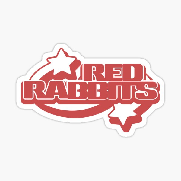 "MCC Red Rabbits Team Sticker" Sticker for Sale by planetjuniper ...