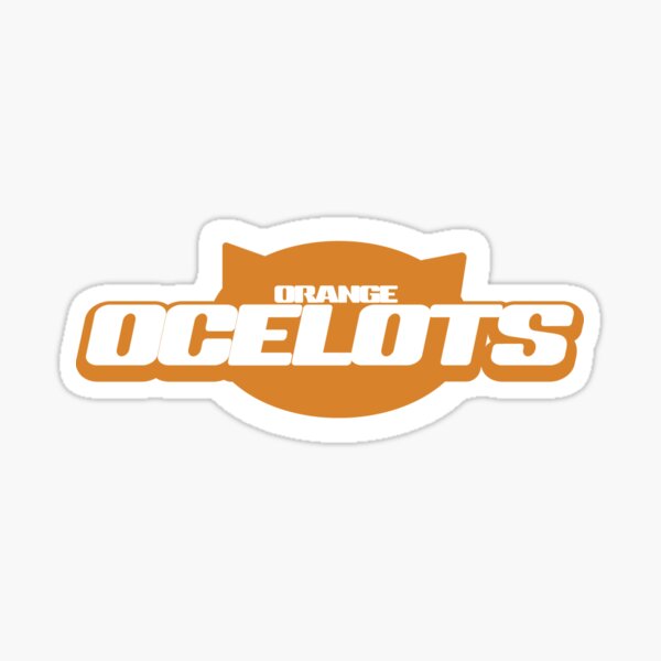 "MCC Orange Ocelots Team Sticker" Sticker for Sale by planetjuniper ...