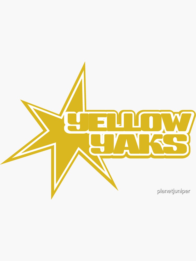"MCC Yellow Yaks Team Sticker" Sticker for Sale by planetjuniper ...
