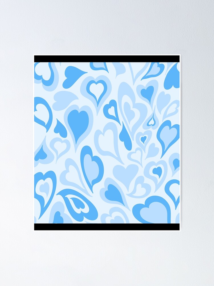 "Preppy School Supplies, Preppy, Blue, Preppy Blue, Hearts, Aesthetic ...
