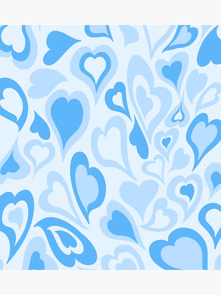 "Preppy School Supplies, Preppy, Blue, Preppy Blue, Hearts, Aesthetic ...