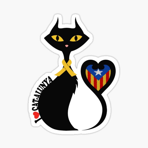 "cat alunya" Sticker for Sale by GAIXIX | Redbubble