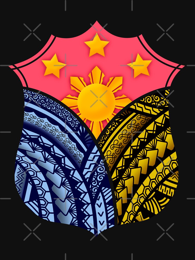 "Pinoy Tribal Design Pattern Tattoo Filipino Textile Philippine Flag ...