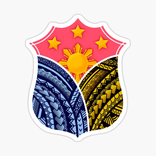"Pinoy Tribal Design Pattern Tattoo Filipino Textile Philippine Flag ...
