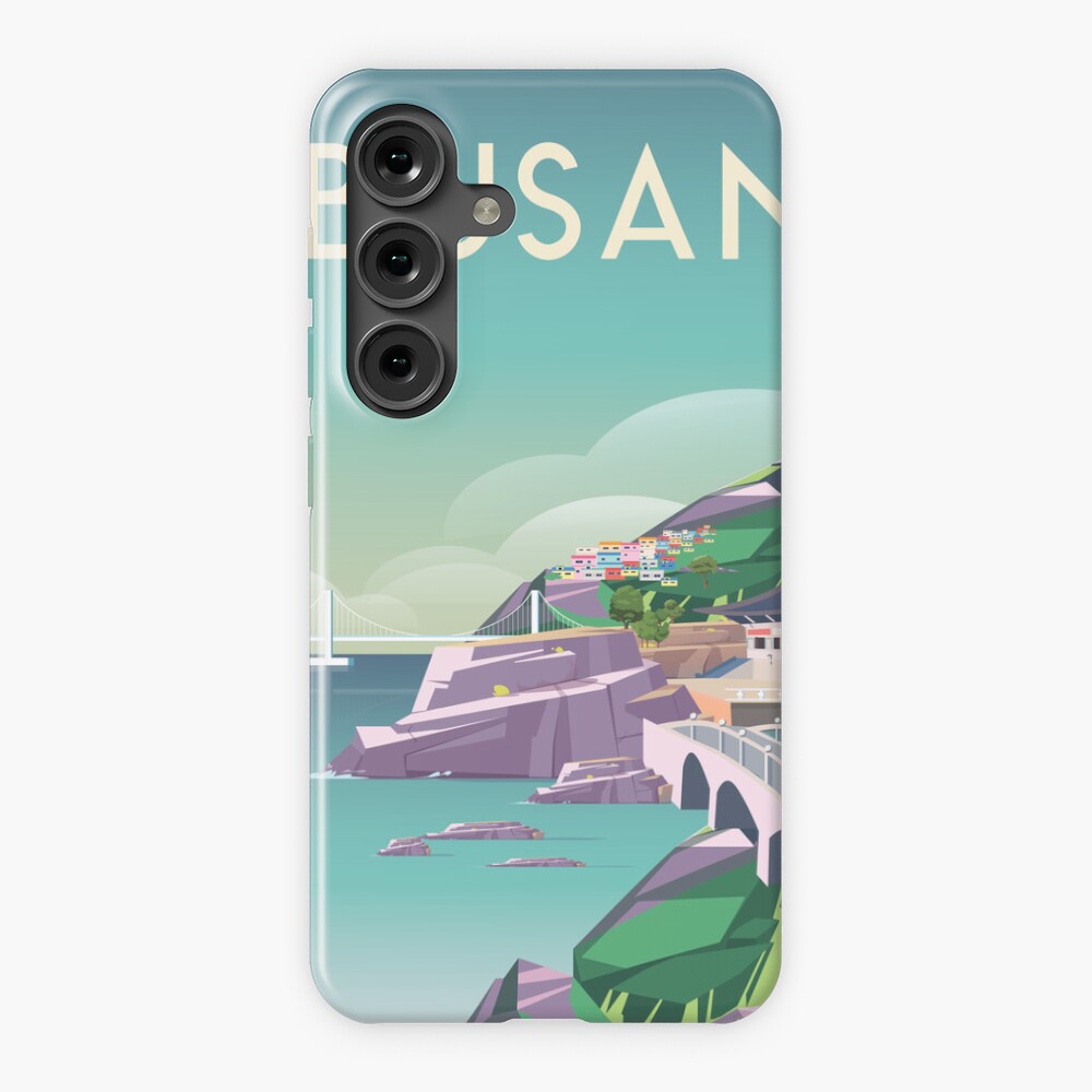 "Korea Busan city travel poster" Sticker for Sale by Caravanstudio ...