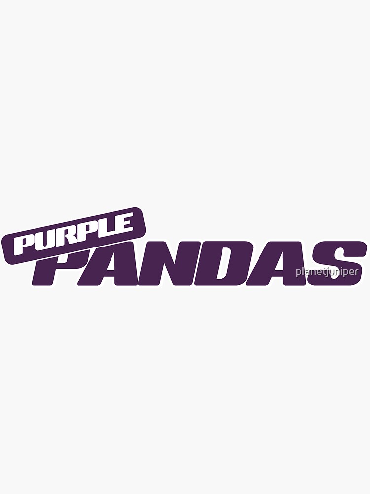 "MCC Purple Pandas Team Sticker" Sticker for Sale by planetjuniper ...