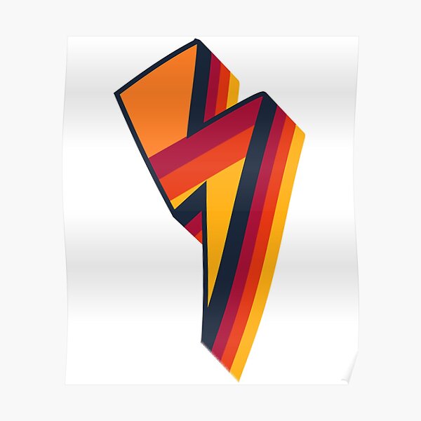 "3D Colorful Lightning Bolt - Lightning Bolt" Poster for Sale by ...