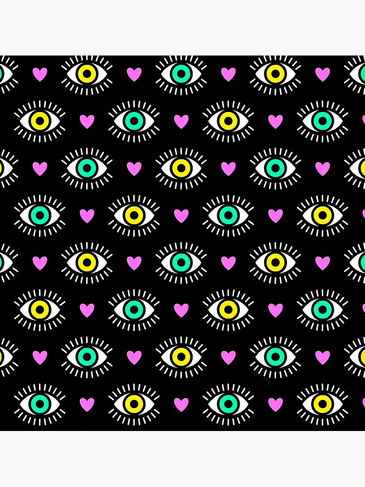"Magic Eyes Print Preppy Y2K Aesthetic, Chiffon Top" Sticker for Sale ...
