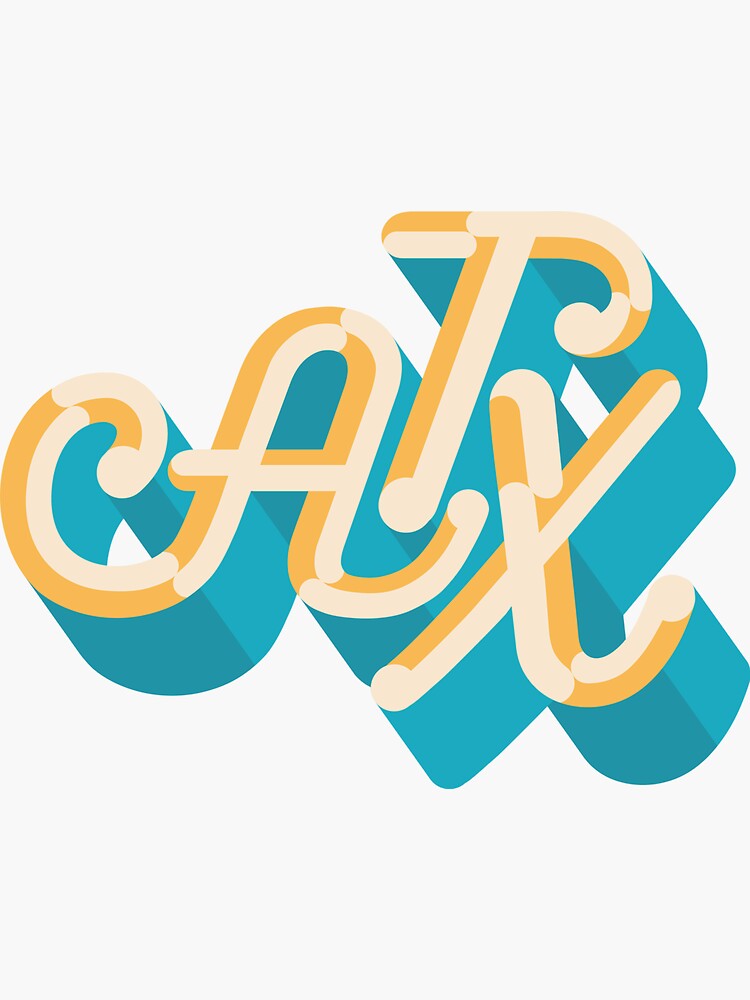 "Austin Texas ATX" Sticker for Sale by NatWatDesign | Redbubble