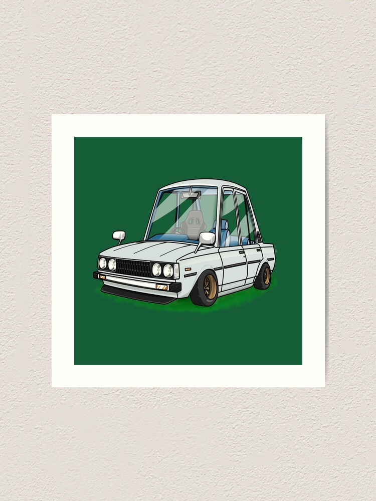 "Toyota Corolla Grey Ke70 Ae71 Te72 Cute JDM Chibi" Art Print for Sale ...