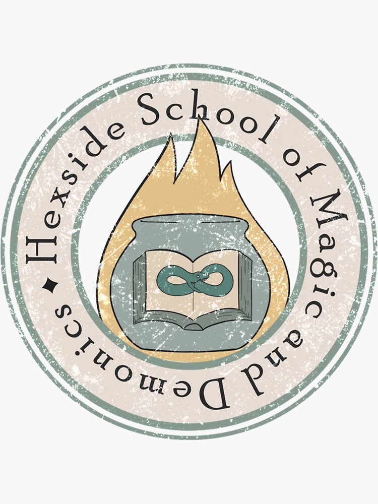 "Hexside School of Magic and Demonics " Sticker for Sale by ...