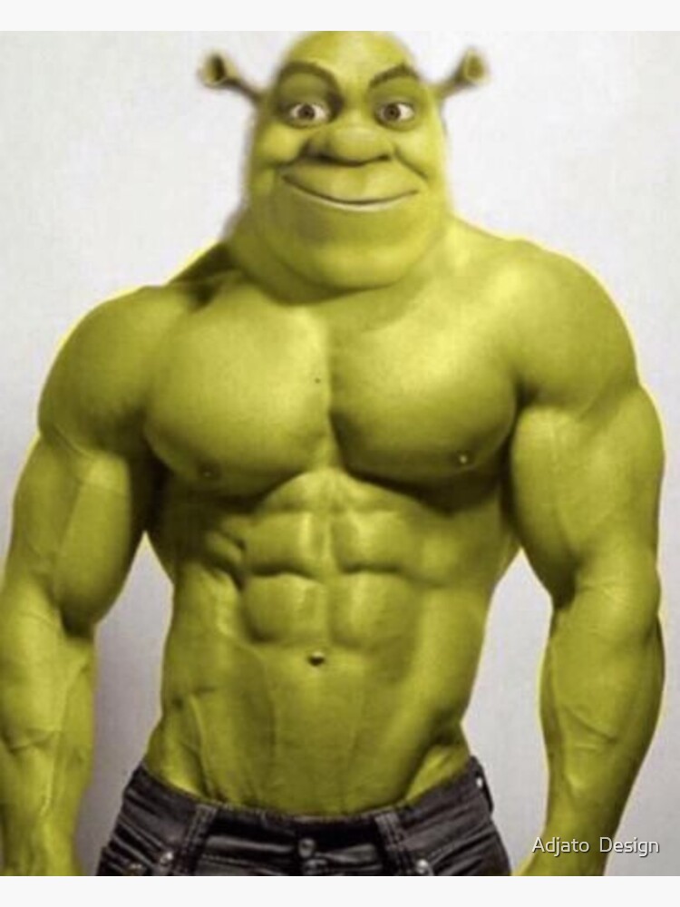 "Sexy shrek " Sticker for Sale by Adelleshop | Redbubble