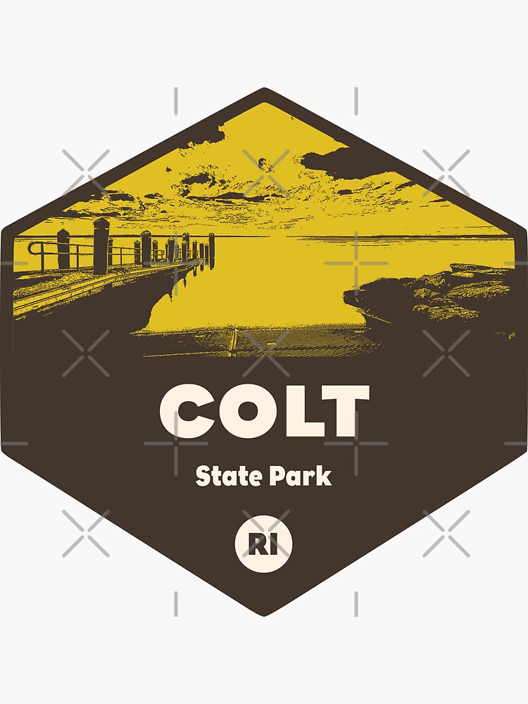 "Colt State Park Rhode Island" Sticker for Sale by esskay | Redbubble