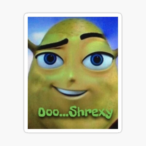 "Sexy shrek " Sticker for Sale by Adelleshop | Redbubble