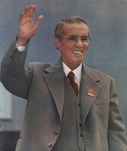 "Enver Hoxha Waving" by mistyhyde | Redbubble