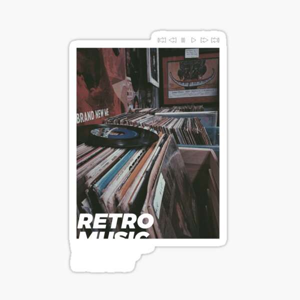 "Retro music fest design " Sticker for Sale by BishamontenID | Redbubble
