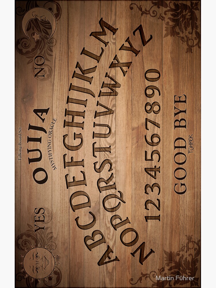 "Mystifying Oracle (ouija board)" Sticker by FuhrerDoodles | Redbubble