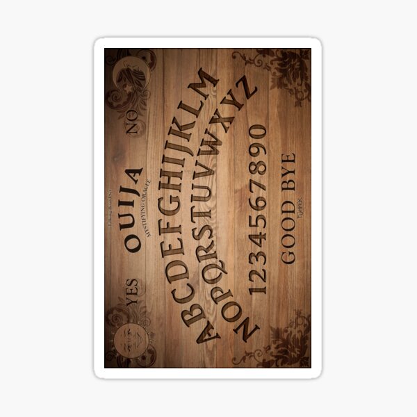 "Mystifying Oracle (ouija board)" Sticker by FuhrerDoodles | Redbubble