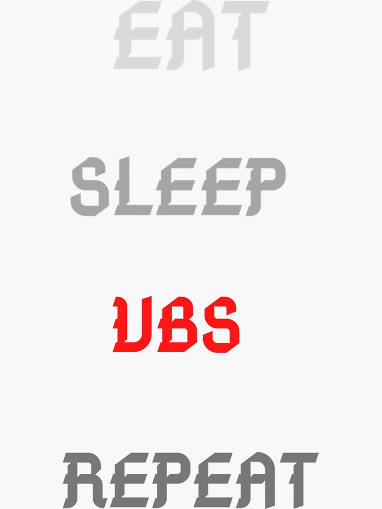 "EAT SLEEP VBS REPEAT-EAT SLEEP VBS REPEAT-EAT SLEEP VBS REPEAT Sticker" Sticker for Sale by ...