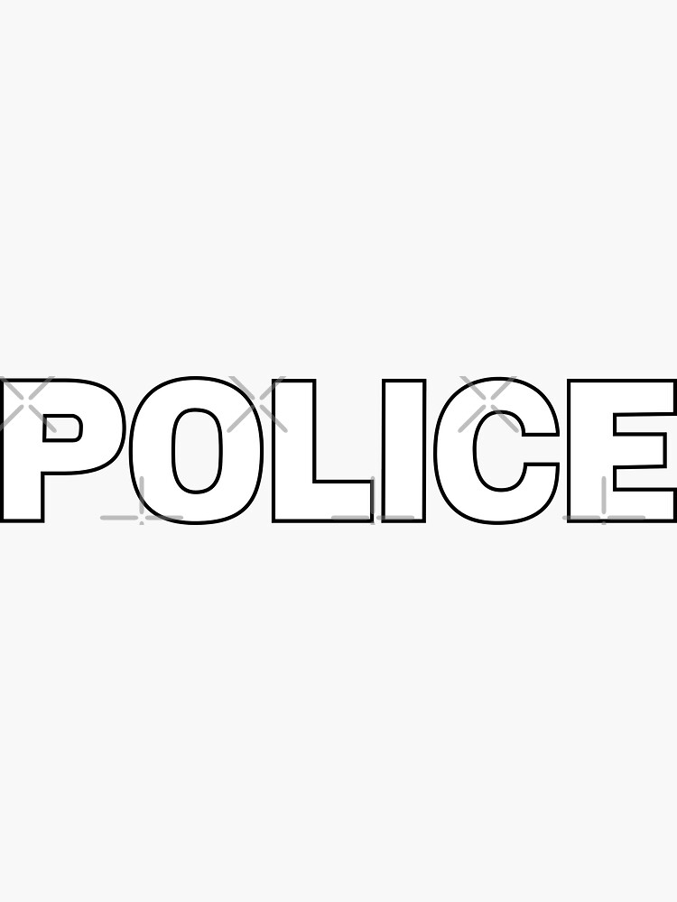 "Police / Police / Chicago Police" Sticker for Sale by Nordwind | Redbubble