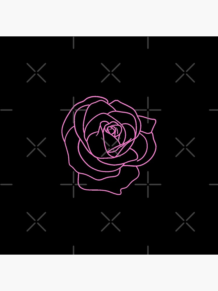 "Pink Rose outline" Poster for Sale by HuGoDesignZ | Redbubble