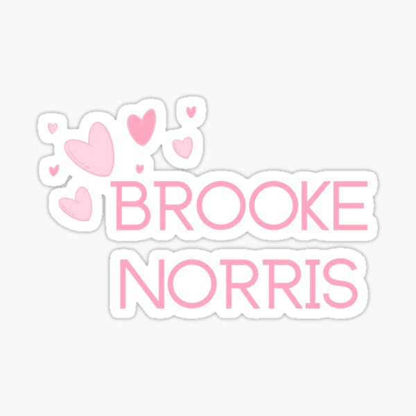 "Brooke Norris " Sticker for Sale by AmmarSherJaan | Redbubble