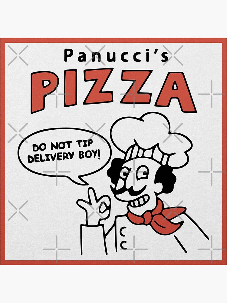 "Pannucci's Pizza - Futurama" Sticker for Sale by Pyramid-Designs ...