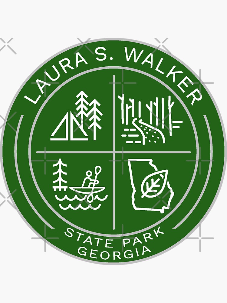 "Laura A. Walker State Park Heraldic Logo" Sticker for Sale by VanyaKar ...