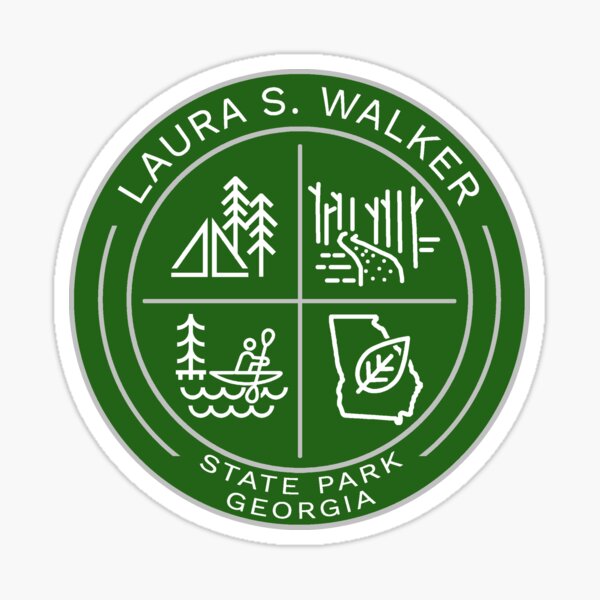 "Laura A. Walker State Park Heraldic Logo" Sticker for Sale by VanyaKar ...
