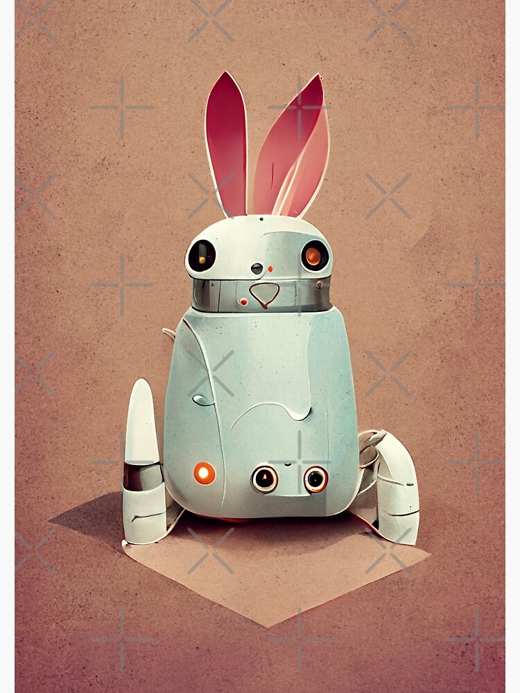 "ROBO-RABBIT" Poster for Sale by shortie-aiart | Redbubble