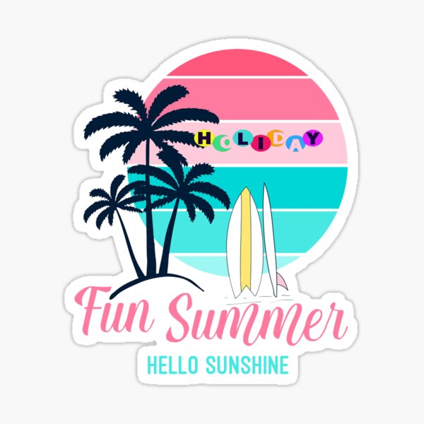 "Summer Drawing" Sticker for Sale by gulcan999 | Redbubble