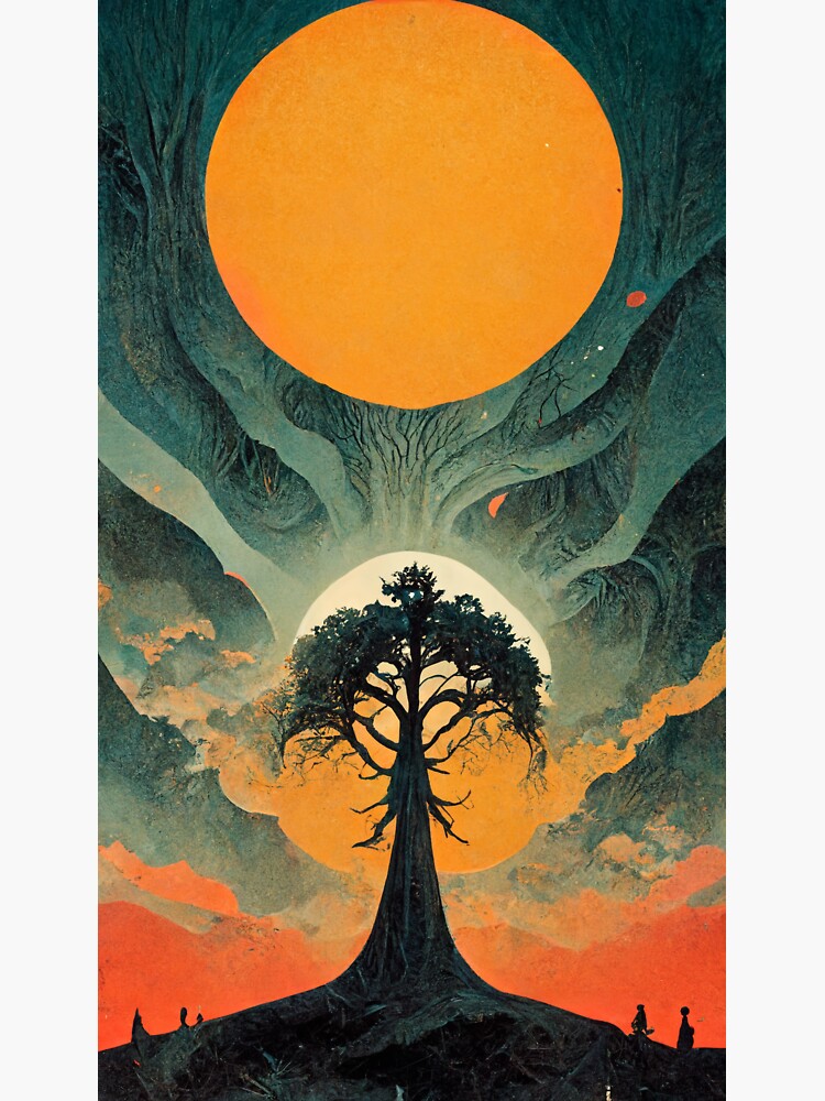 "tree of wisdom" Sticker for Sale by Batkep | Redbubble