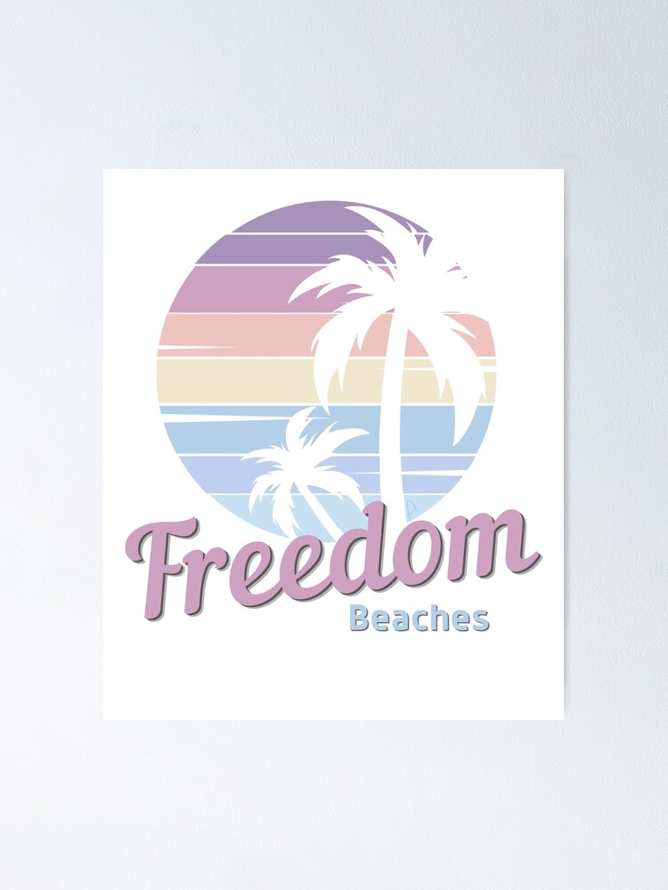 "Freedom Beaches- Vintage Tropical Sunset, Beach Love, The Summer Vibes ...