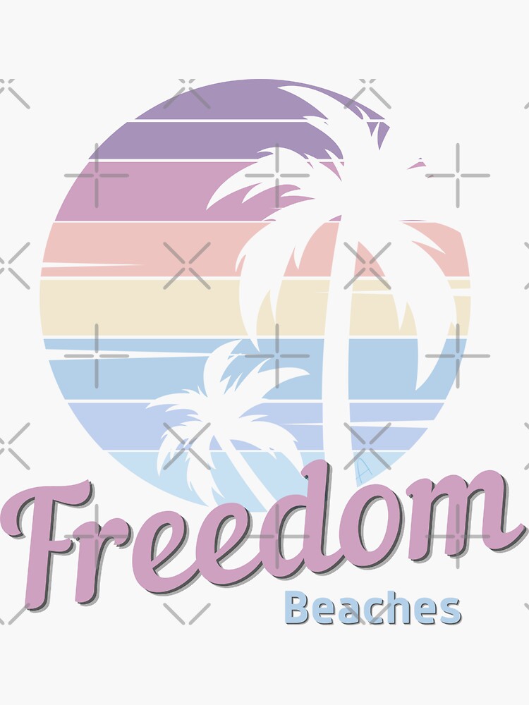"Freedom Beaches- Vintage Tropical Sunset, Beach Love, The Summer Vibes ...