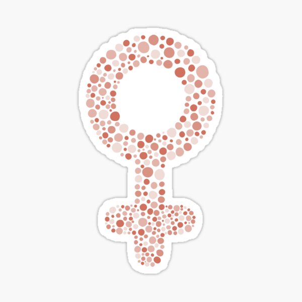"Female symbol" Sticker for Sale by BlackestT-Shirt | Redbubble