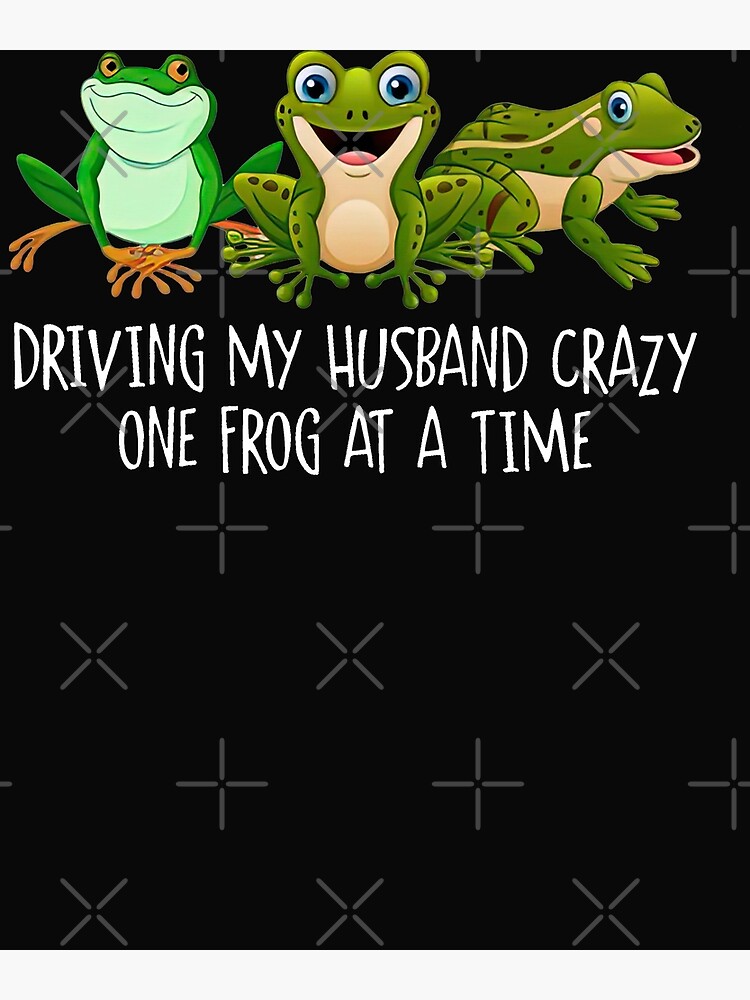 Lámina fotográfica «Volviendo loco a mi esposo Una rana a la vez Ranas ...