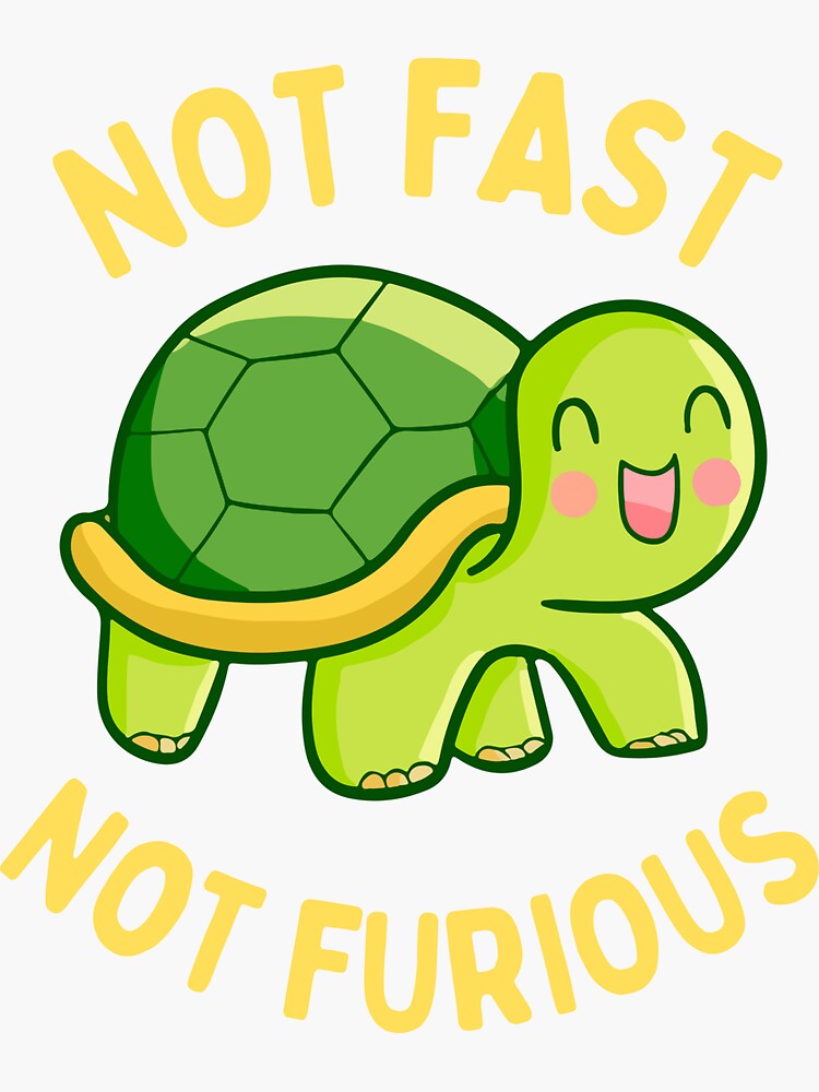 "Not Fast, Not Furious" Sticker for Sale by CherrySplash | Redbubble