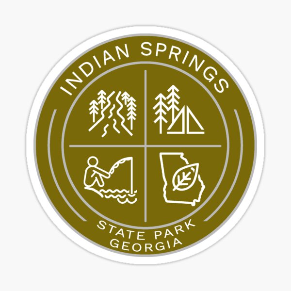 "Indian Springs State Park Heraldic Logo" Sticker for Sale by VanyaKar ...