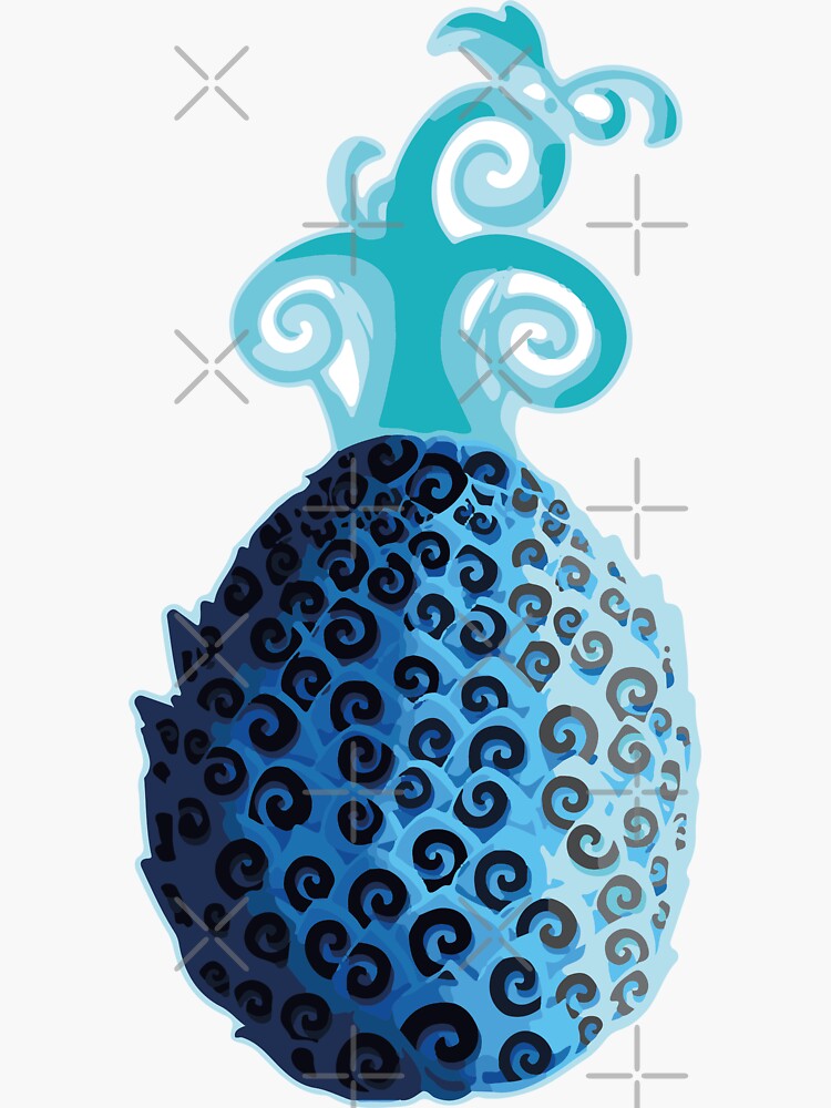 "Goro Goro no Mi Devil Fruit" Sticker for Sale by sayedmossad | Redbubble